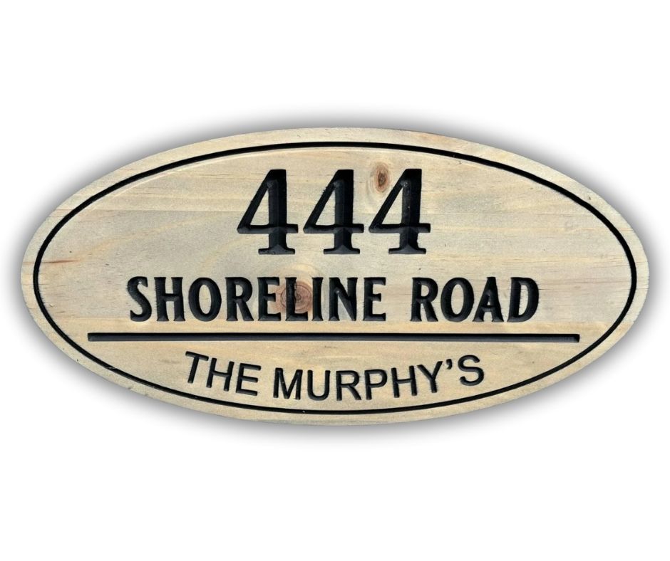 Custom Address Sign | Home Number Sign – Samgo Woodworking