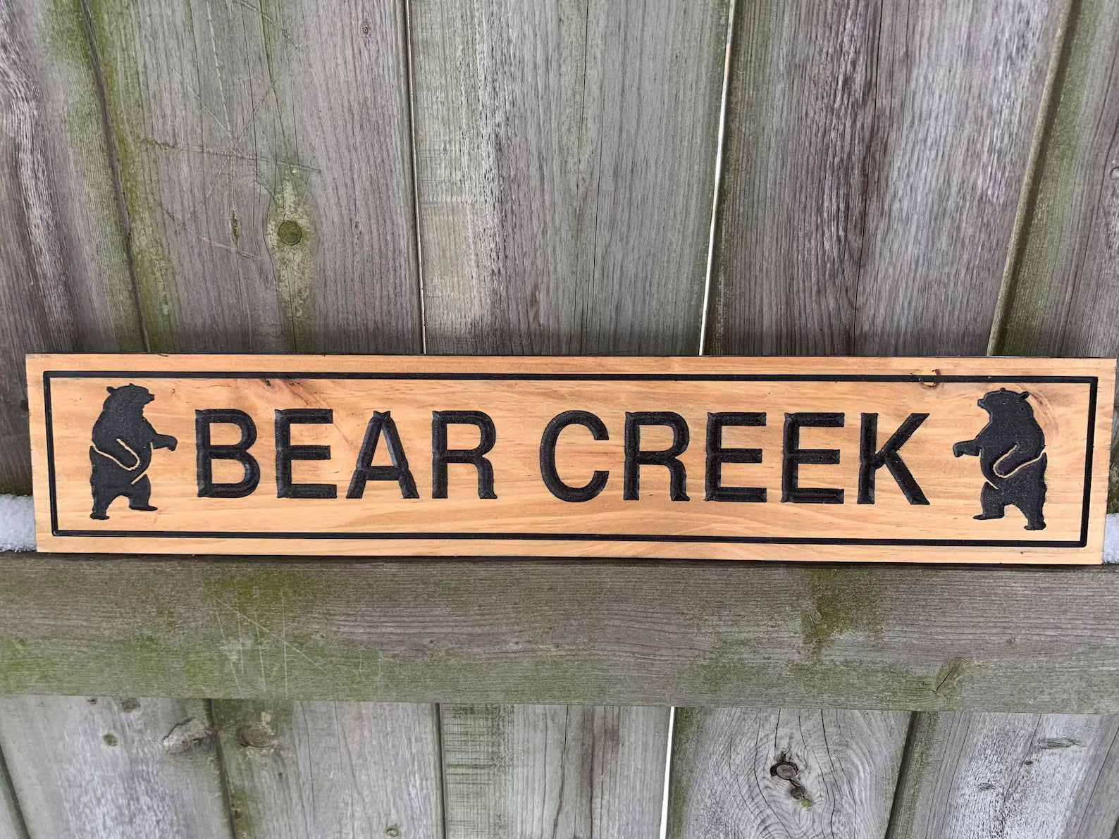 Outdoor Bear Trail Sign – Samgo Woodworking